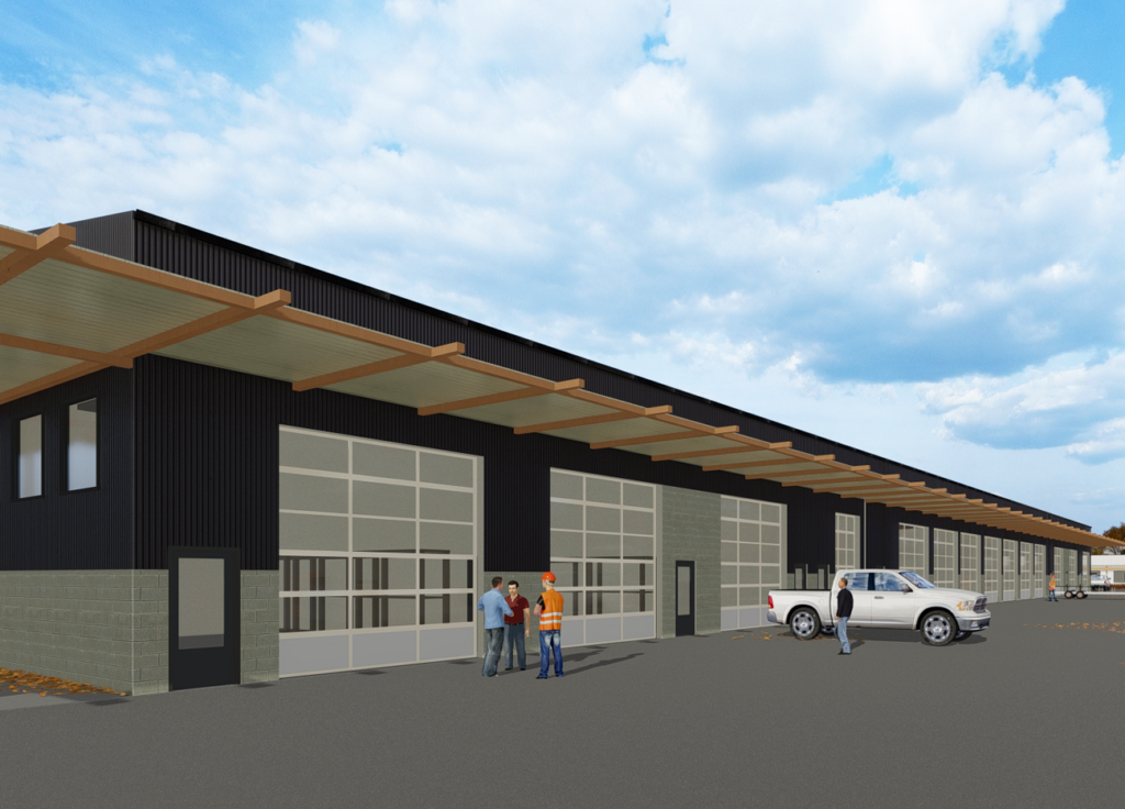Sumner Operations Facility, exterior rendering - TCF Architecture