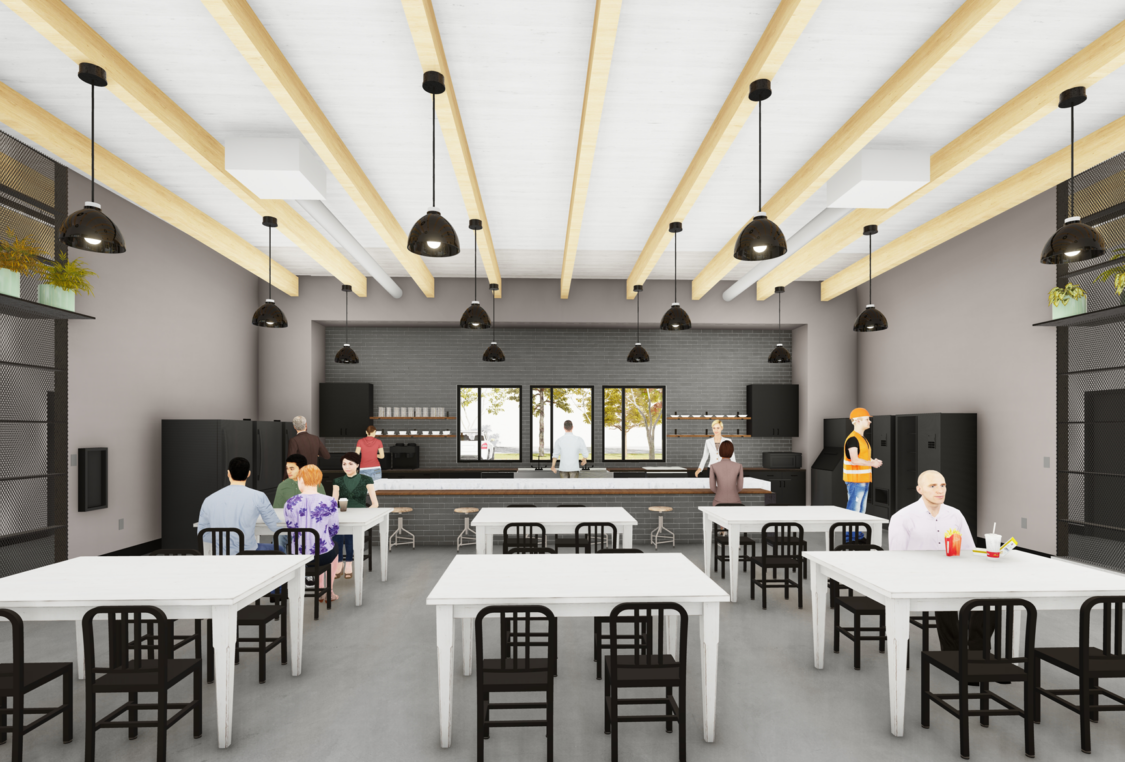 Sumner Operations Facility, interior rendering - TCF Architecture