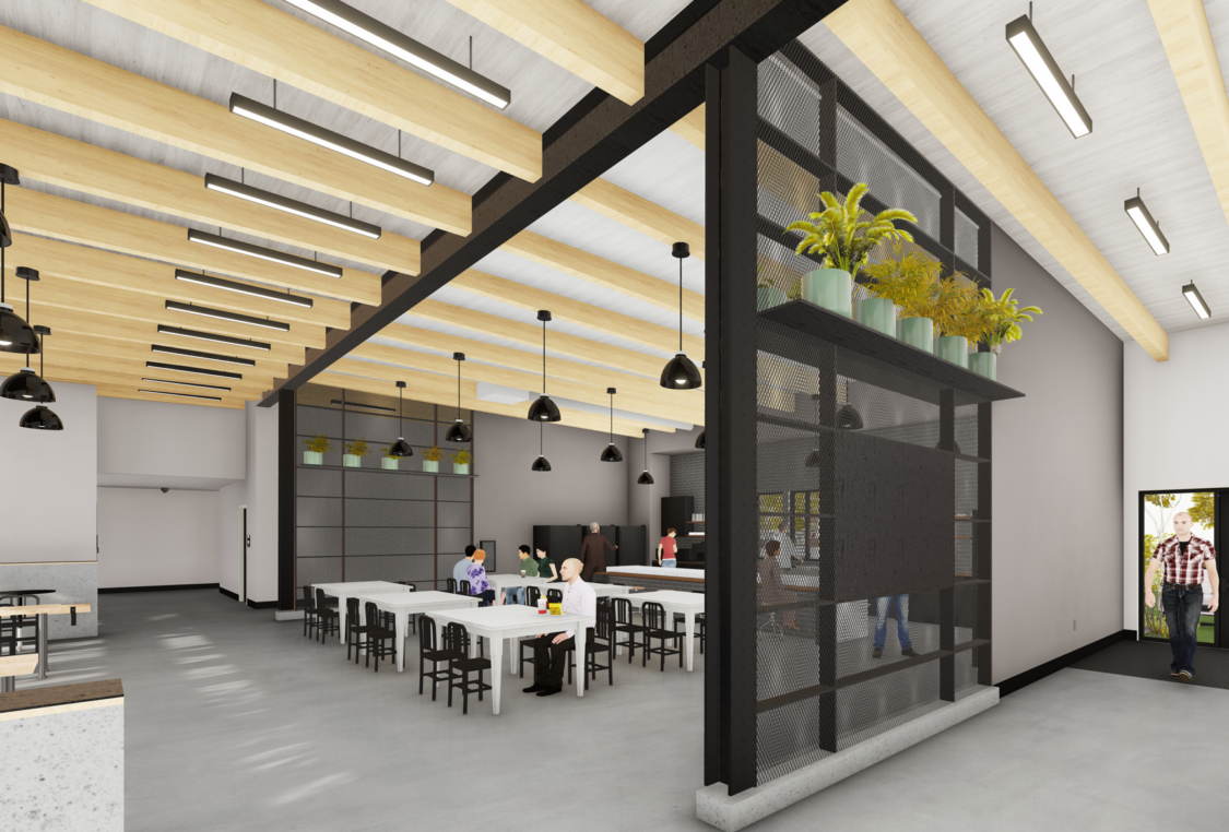 Sumner Operations Facility, interior rendering - TCF Architecture