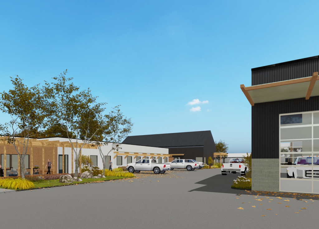 Sumner Operations Facility, exterior rendering - TCF Architecture